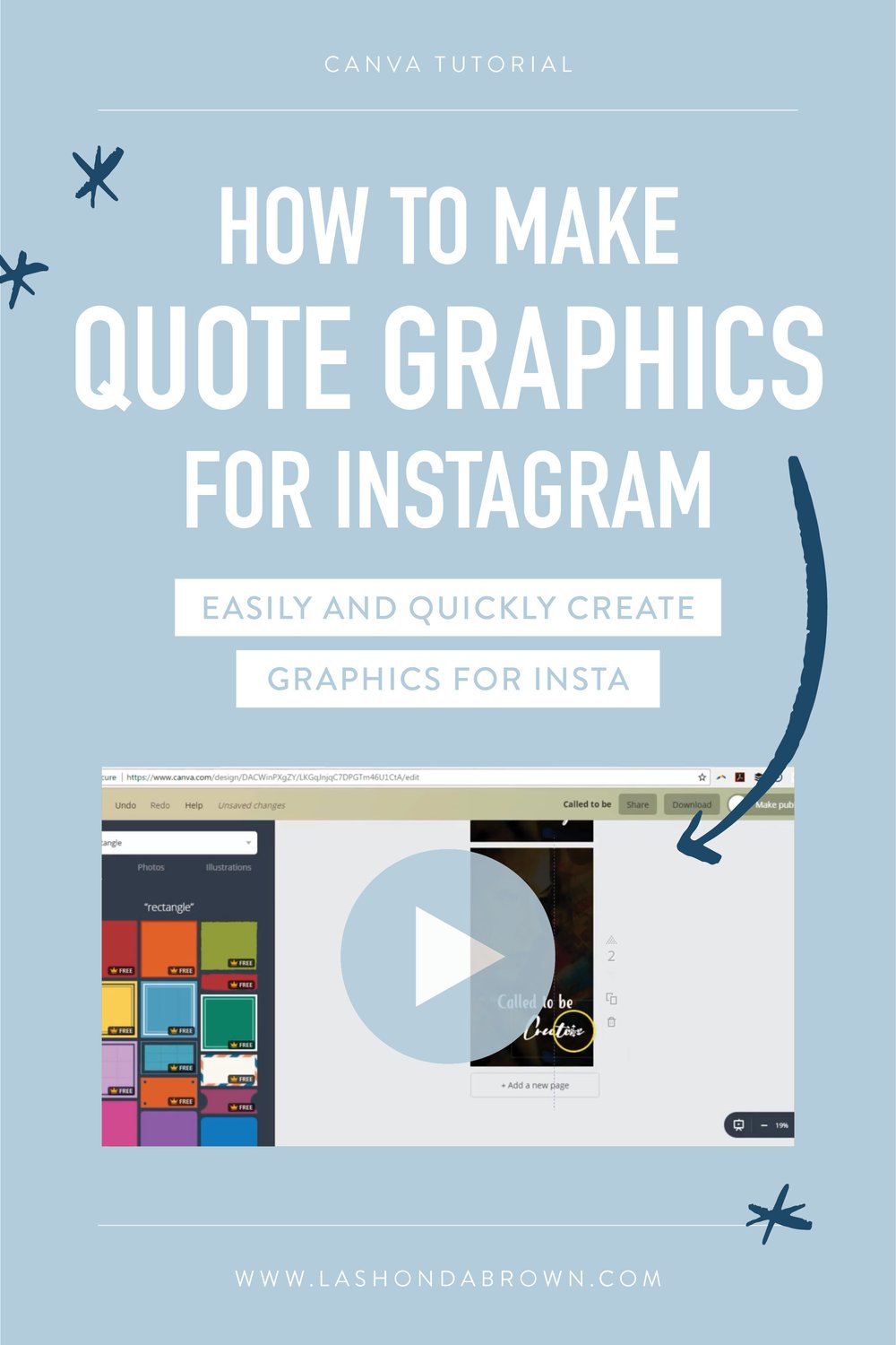 How to Make Quote Graphics for Instagram | Canva Tutorial — Canva ...