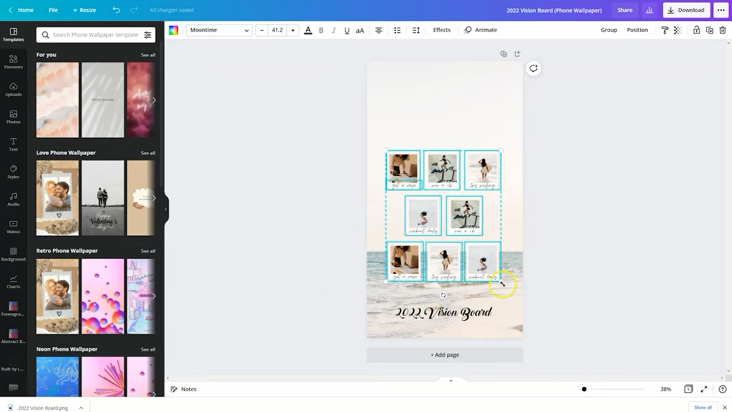 Creating a Vision Board on Canva (Desktop + Phone) — Canva Verified ...