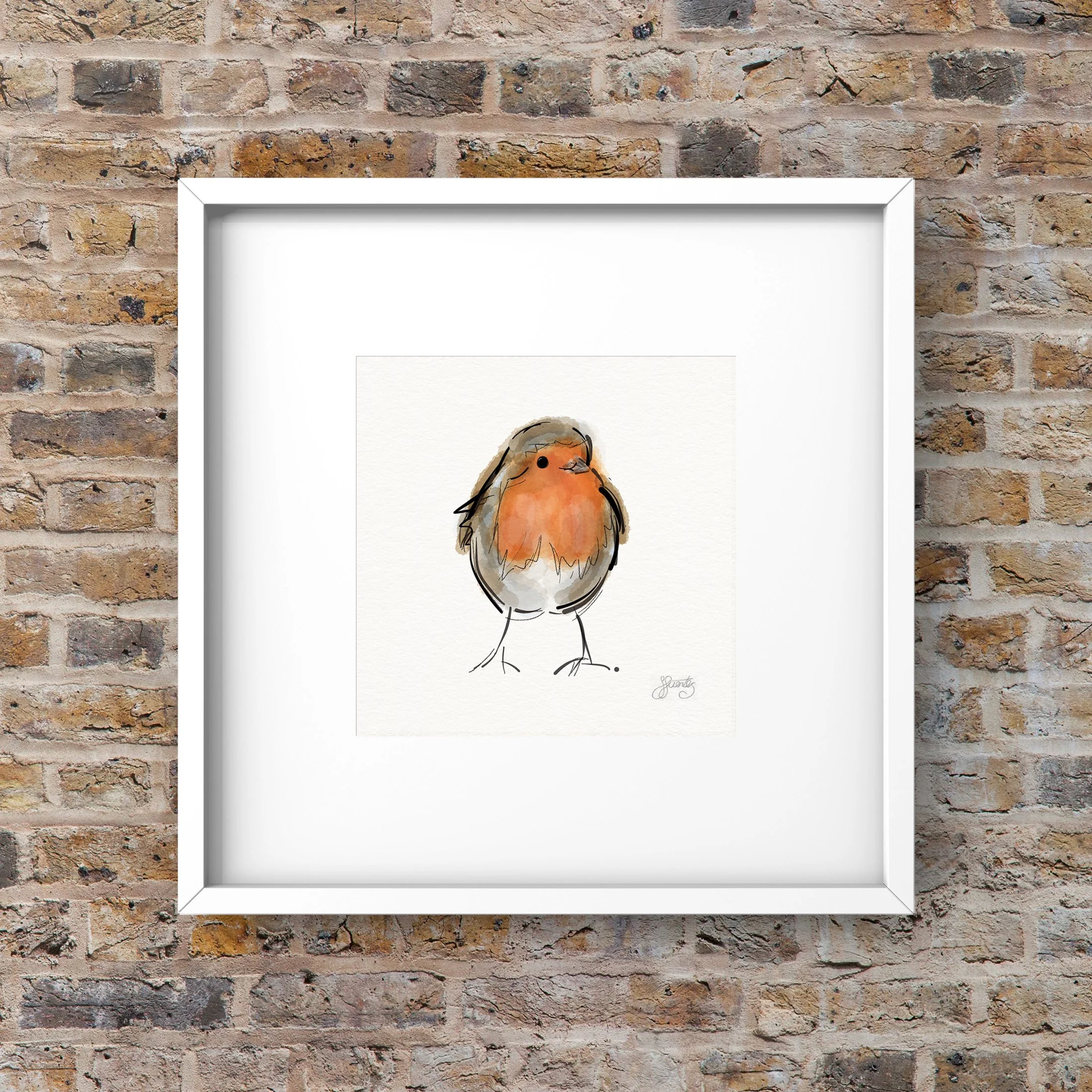 Robin Giclee Print Mounted - Various Sizes — SUSY FUENTES ARTIST