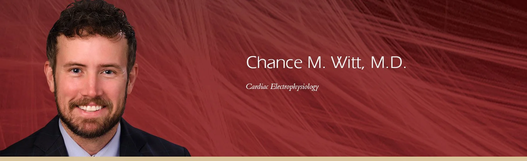 Chance M. Witt, M.D. | Cardiology Associates