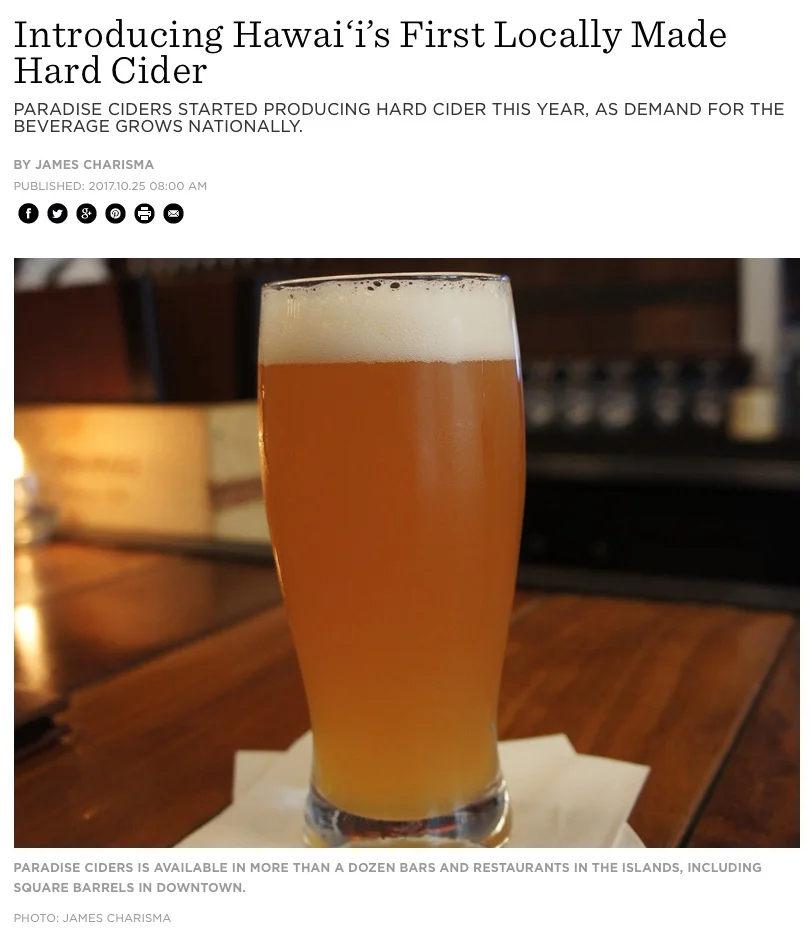 Paradise Ciders — Press