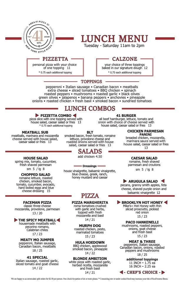 Area 41 Pizza Co.