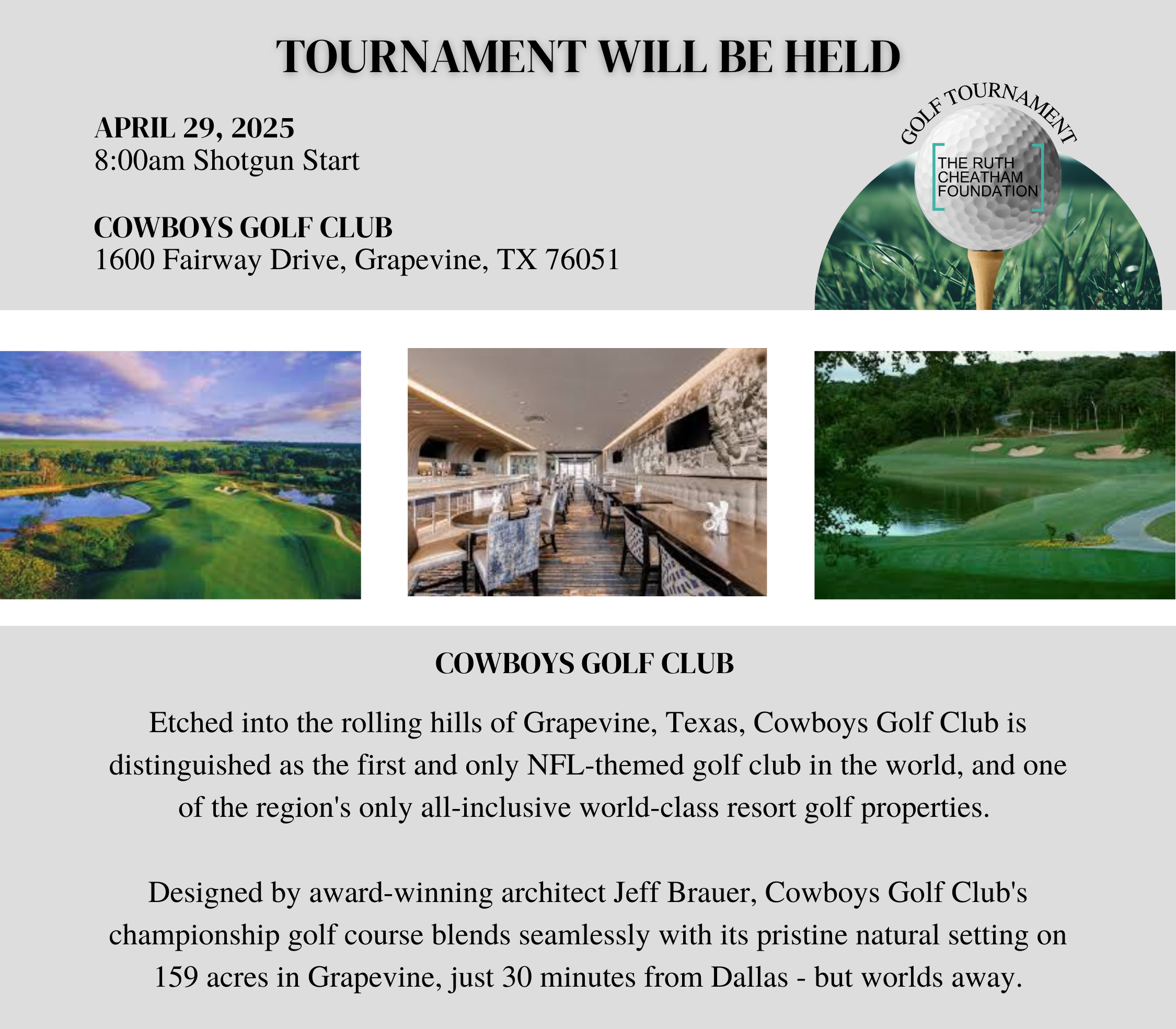 2025 TRCF Golf Tournament — The Ruth Cheatham Foundation