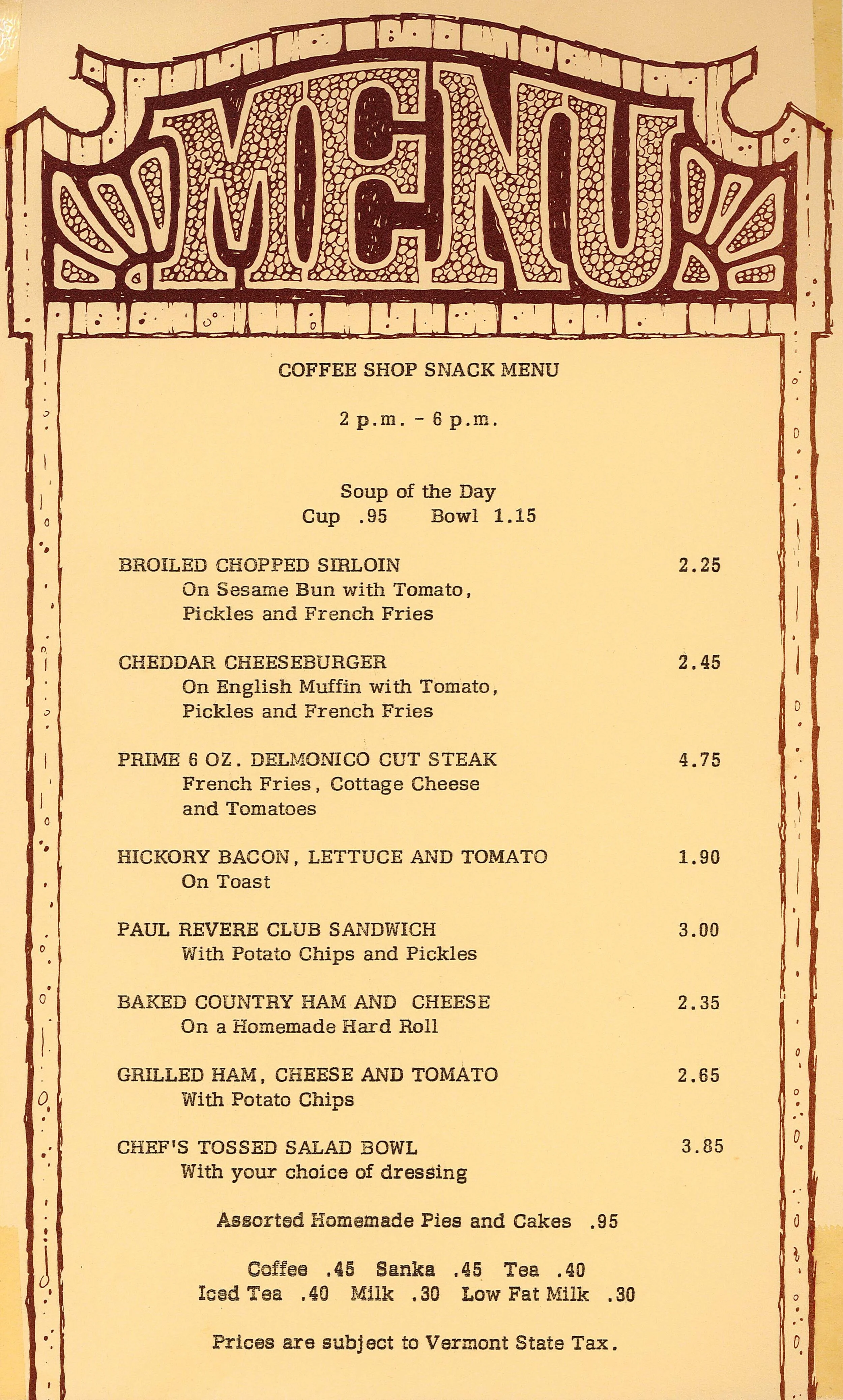 Let's Eat in Woodstock — Woodstock History Center