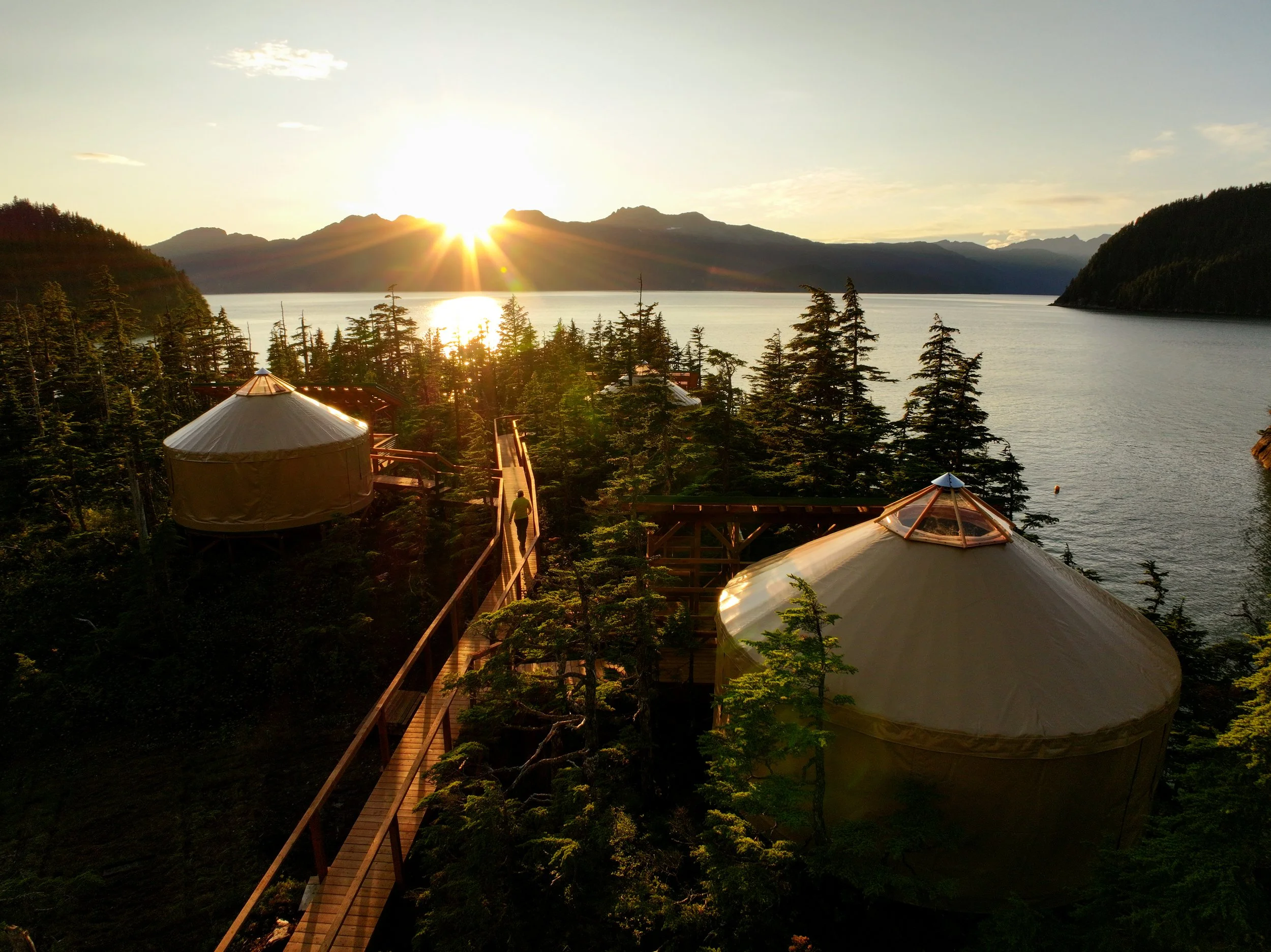 Oceanfront Yurt Lodging in Seward & Resurrection Bay AK by Shearwater Cove