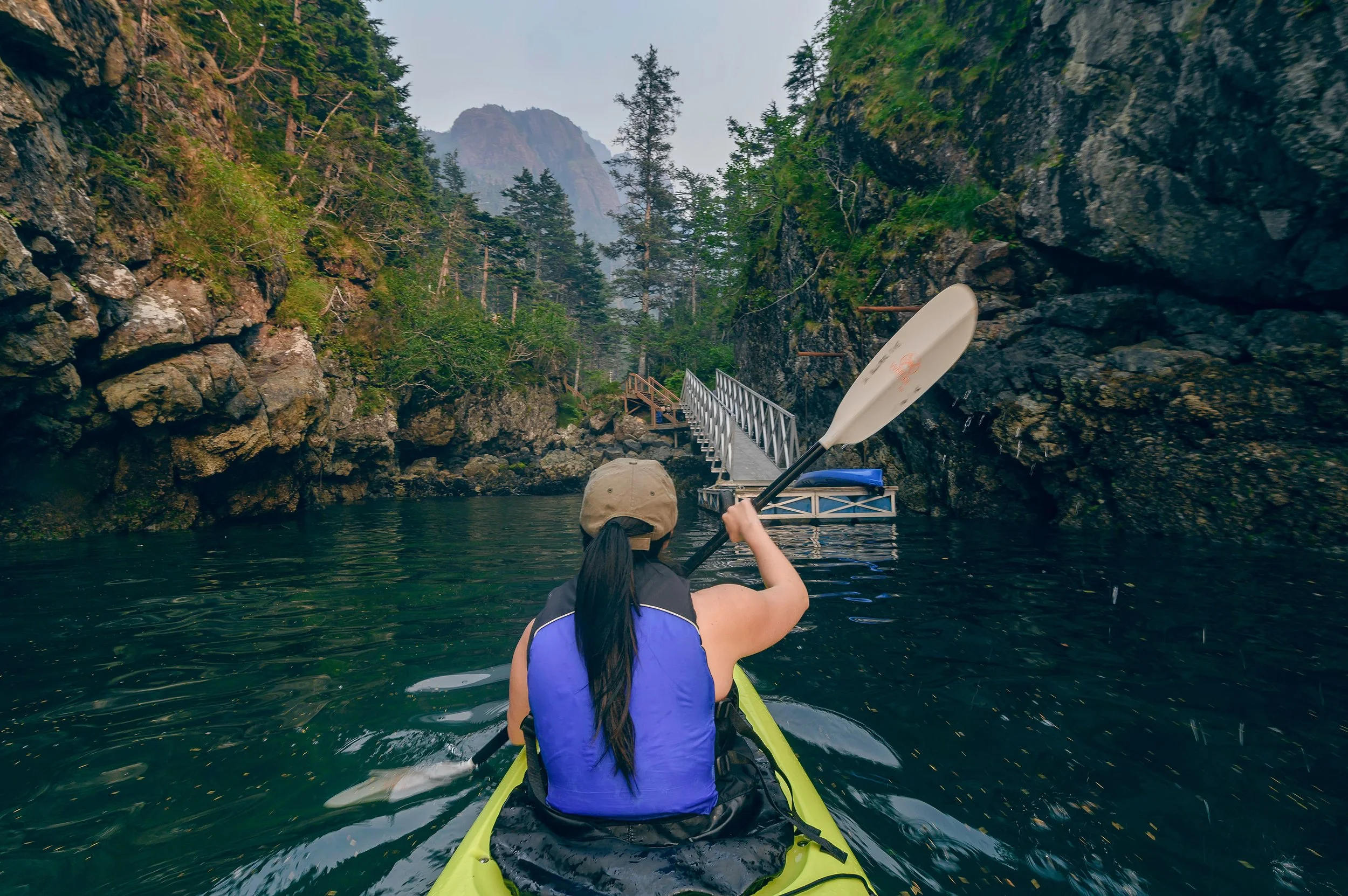 Sea Kayaking at Shearwater Cove in Resurrection Bay, Kenai Fjords ...
