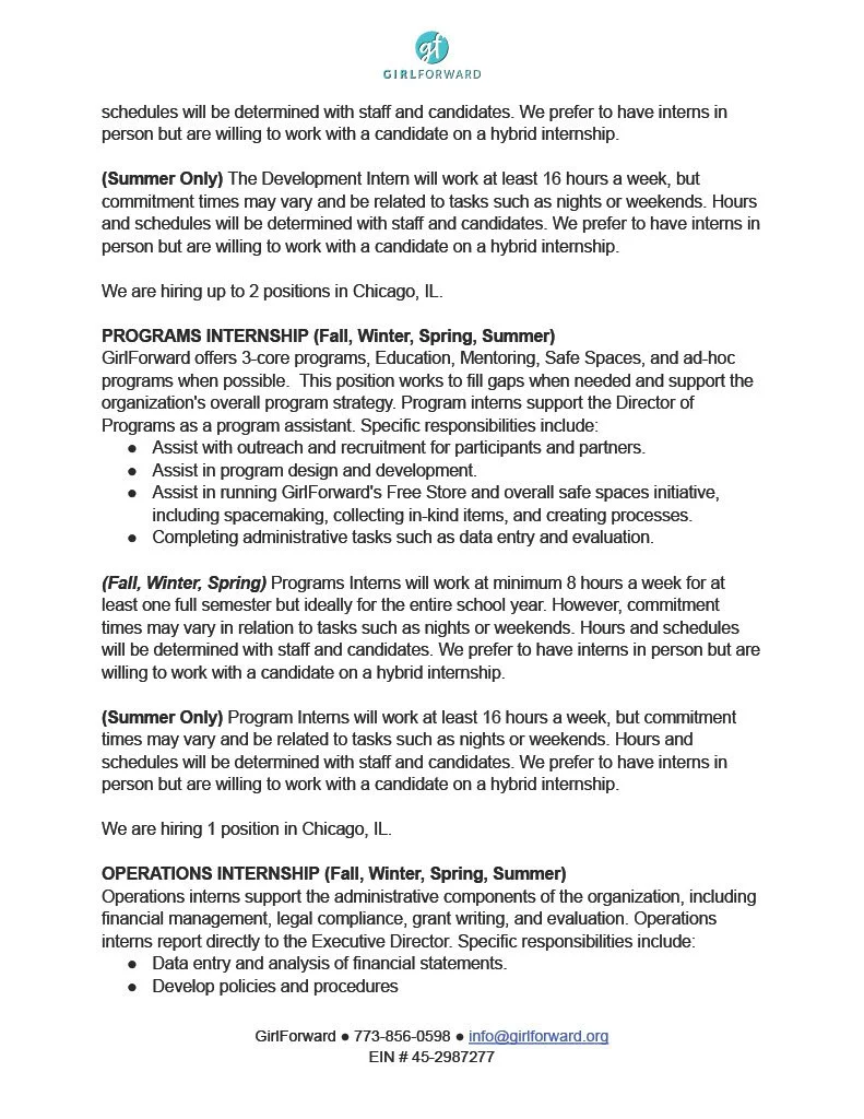 Jobs — GirlForward