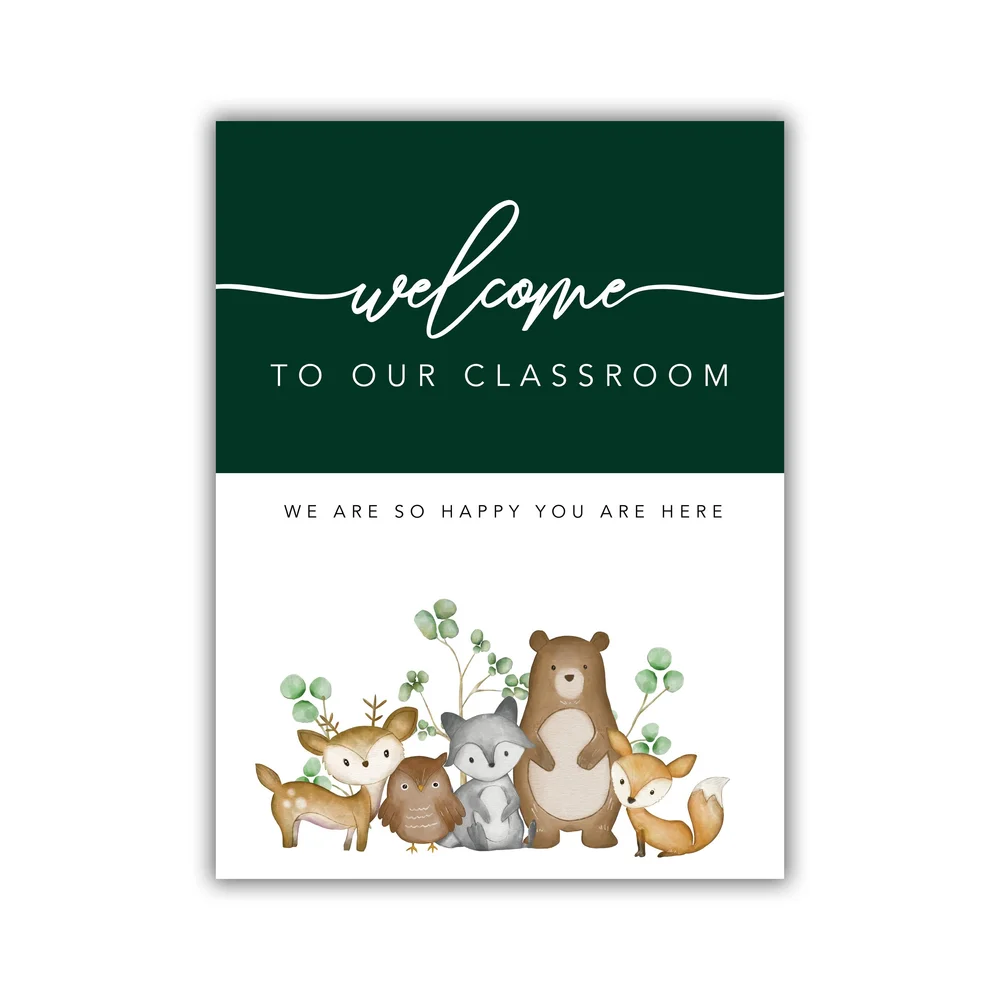 Woodland Creatures Classroom Printables | Discover Unique Designs — The ...
