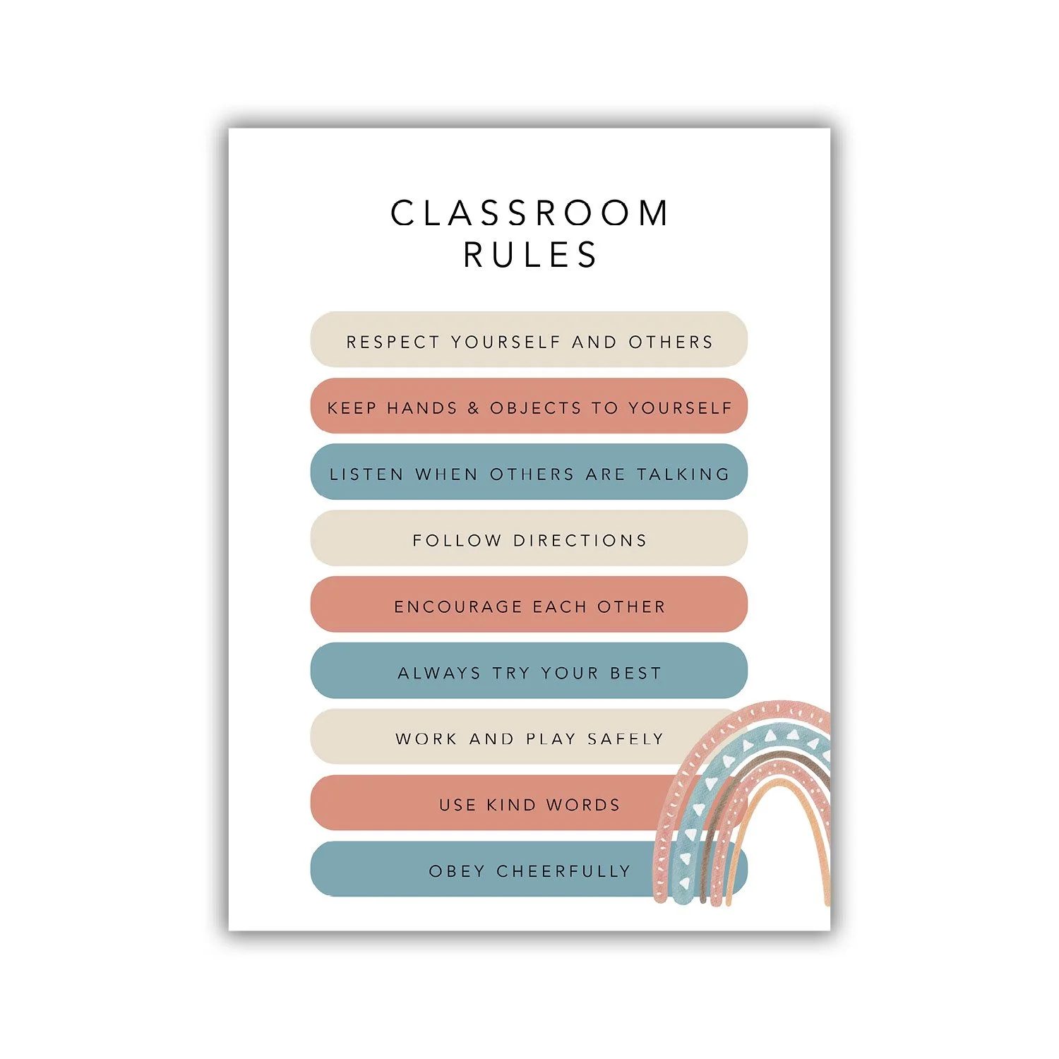 Classroom Rules Poster | EDITABLE | 18x24 | Digital Download — The ...