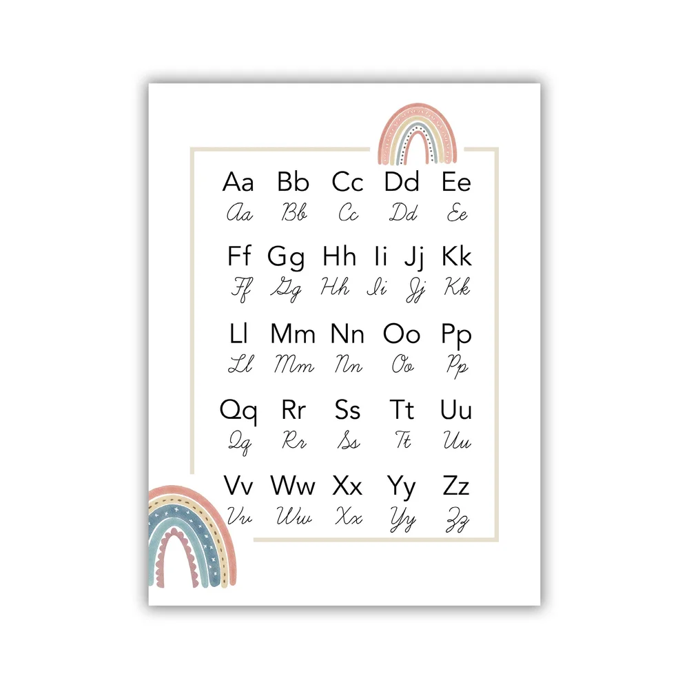 Boho Rainbow Classroom Printables | Enliven Your Classroom — The Simple ...