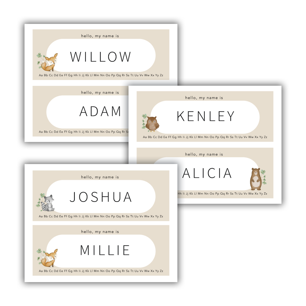 Woodland Creatures Classroom Printables | Discover Unique Designs — The ...