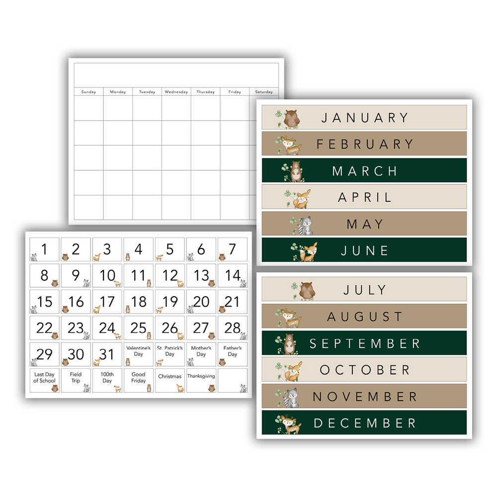 Woodland Creatures Classroom Printables | Discover Unique Designs — The ...