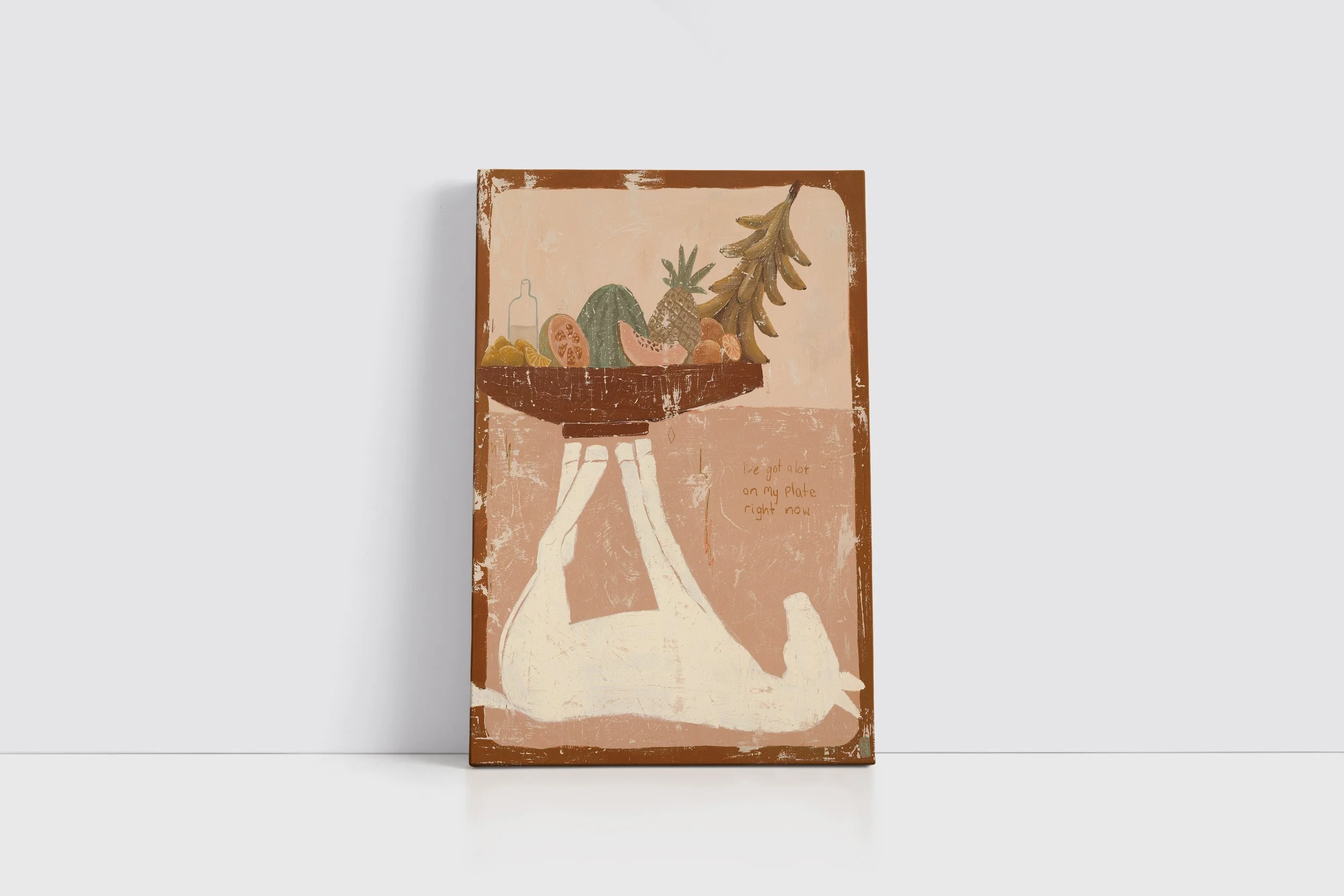 I've got a lot on my plate canvas print — Tahnee Kelland