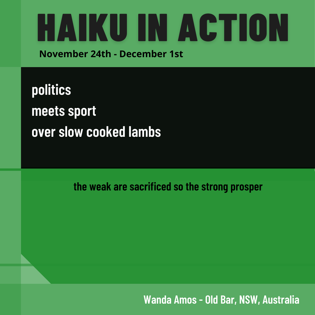 Haiku in Action Week 43 — Nick Virgilio Haiku Association