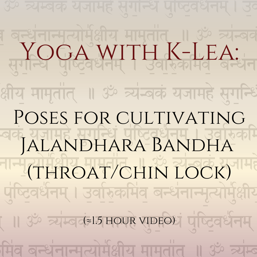 Poses for cultivating Jalandhara Bandha (throat/chin lock) — K-Lea ...