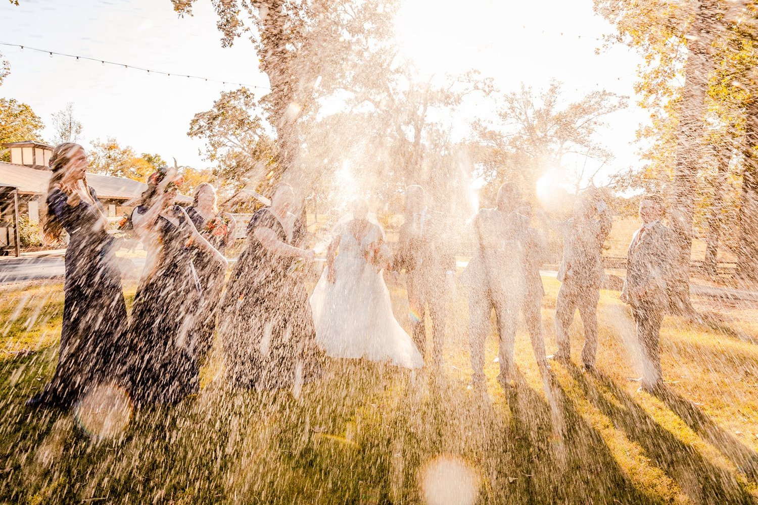 How to Spray Champagne for Wedding and Engagement Photos