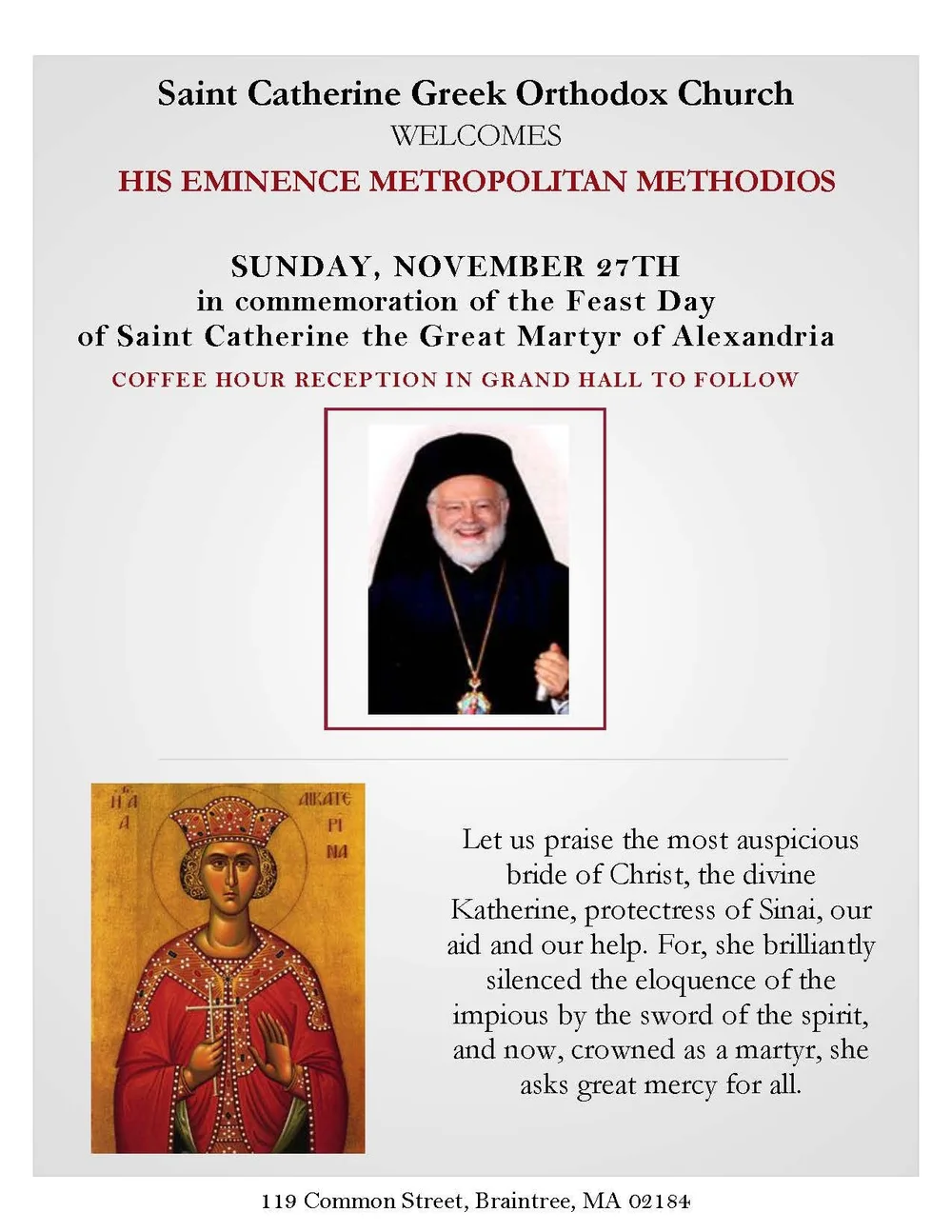 Divine Liturgy — Saint Catherine Greek Orthodox Church