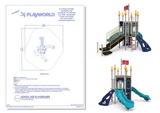 Cad Playground Equipment