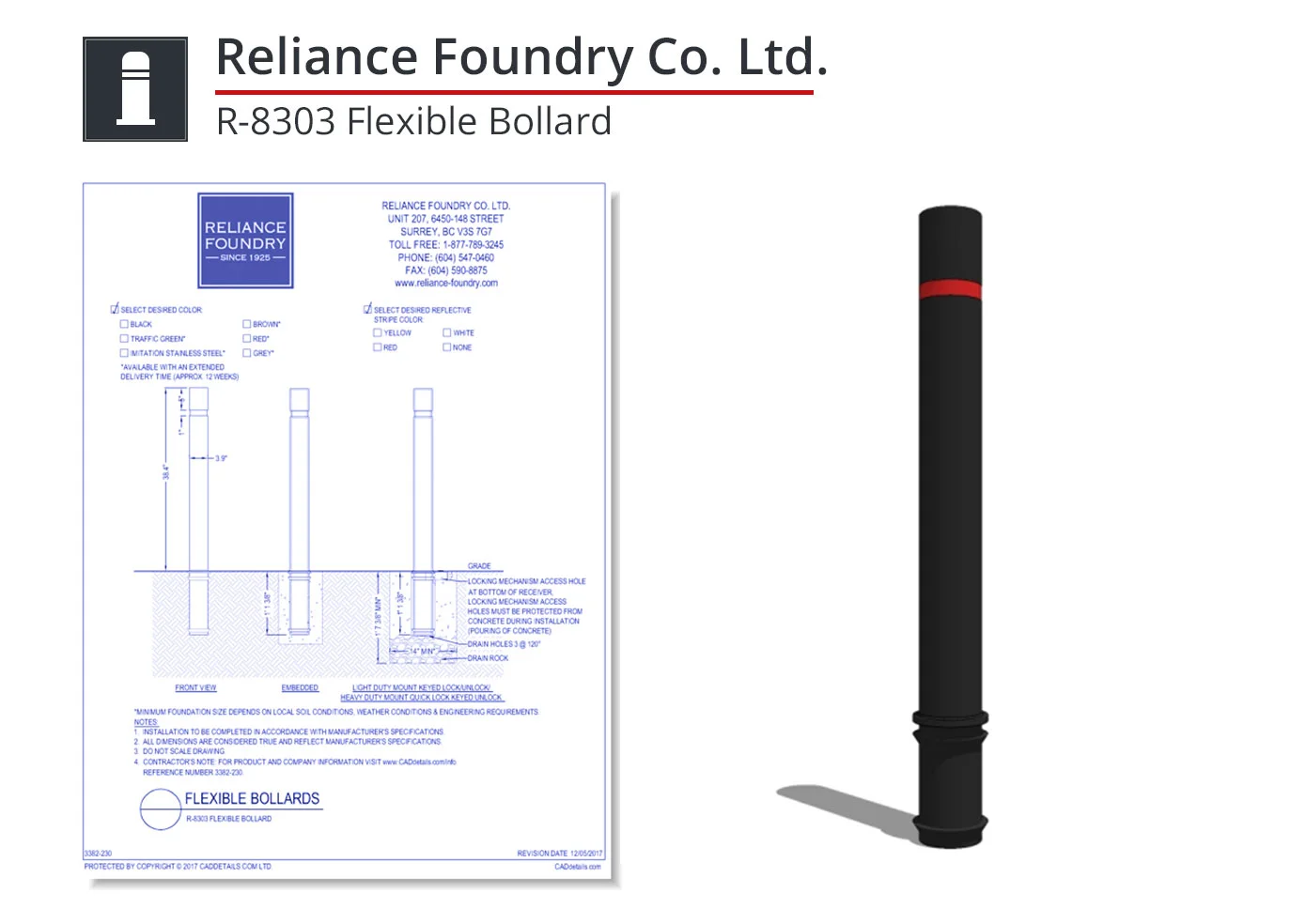 Improve Public Safety with these 15+ Bollard CAD Drawings | Design ...