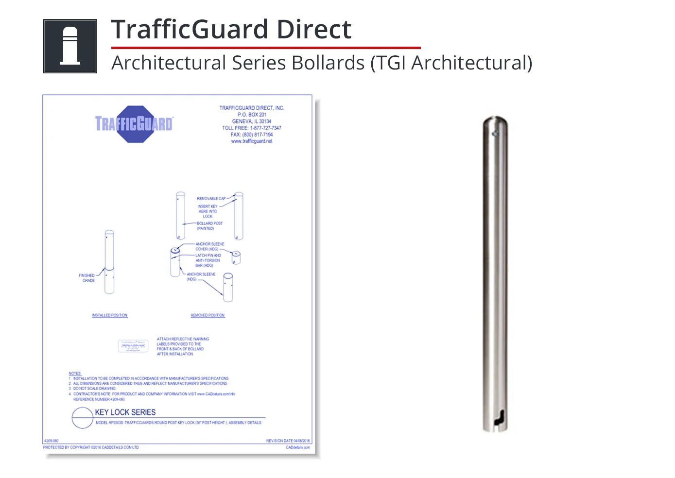 Improve Public Safety with these 15+ Bollard CAD Drawings | Design ...
