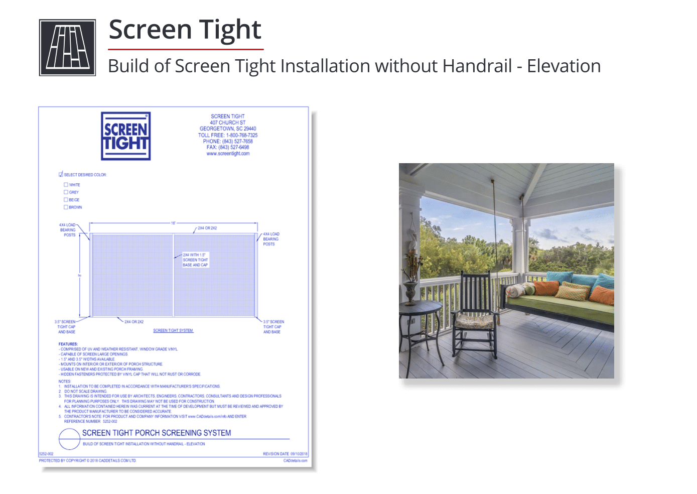 20+ CAD Drawings to Help Build the Most Delightful Porch | Design Ideas ...