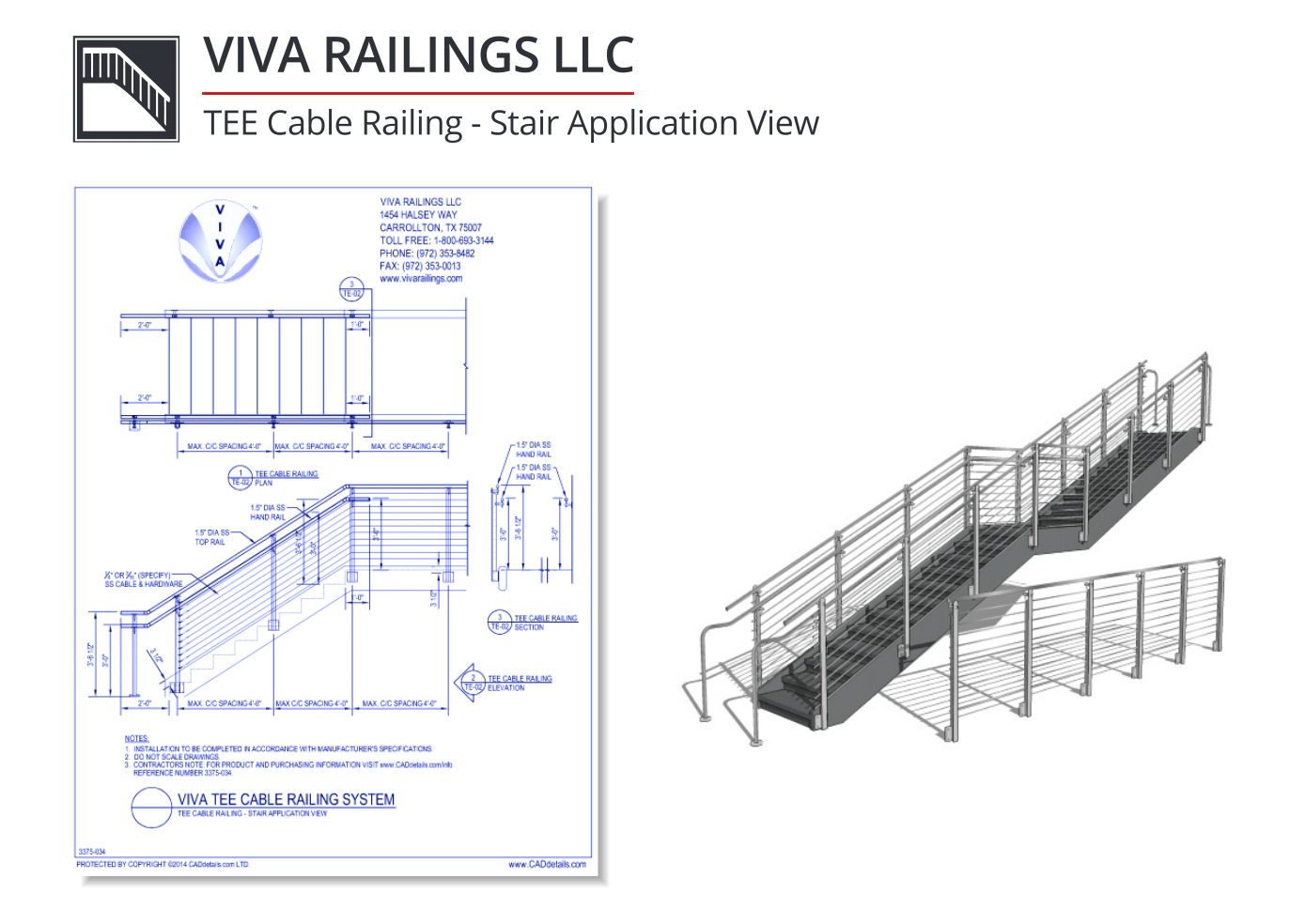 15+ CAD Drawings of Railings for your Residential or Commercial ...