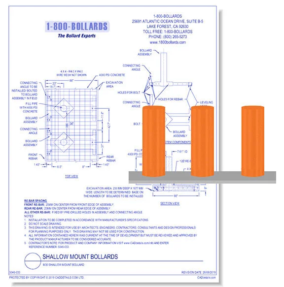 20+ CAD Drawings of Bollards for Providing Safety and Security to the ...