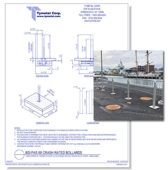 20+ CAD Drawings of Bollards for Providing Safety and Security to the ...