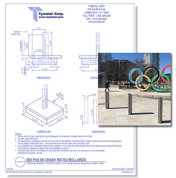 20+ CAD Drawings of Bollards for Providing Safety and Security to the ...