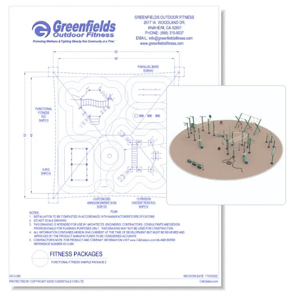 20+ Exciting Playgrounds & Outdoor Fitness Equipment CAD Drawings for ...