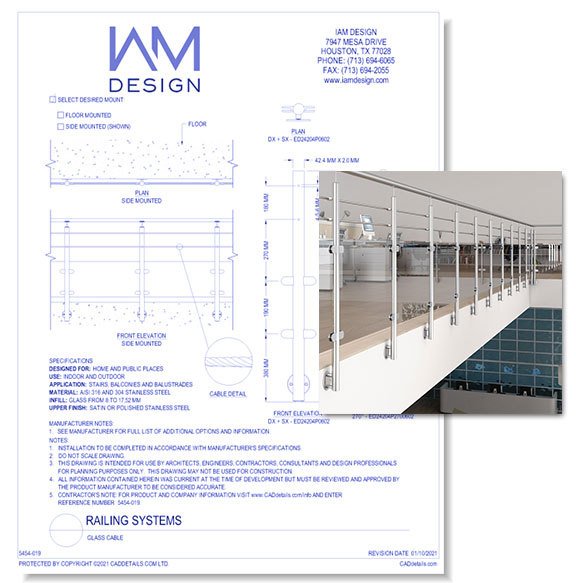 Top 15+ CAD Drawings of Railings for your 2022 Projects | Design Ideas ...