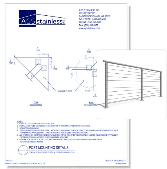 20+ CAD Designs of Contemporary Railing for Your Residential or ...