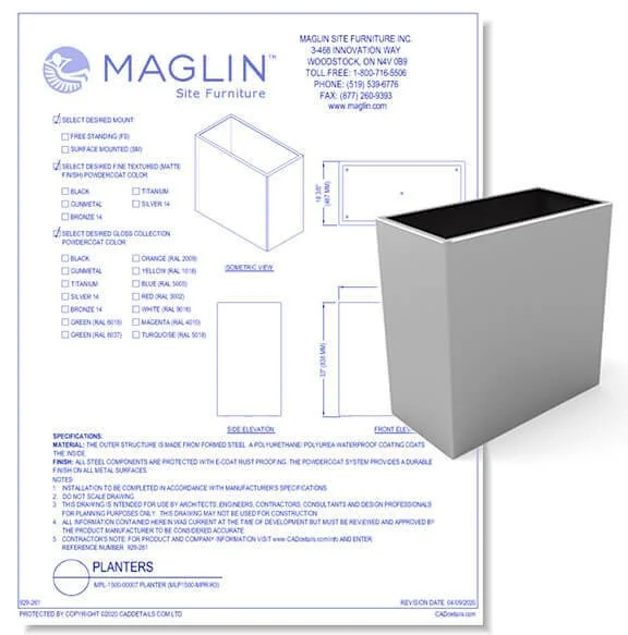 Concrete Planters Section