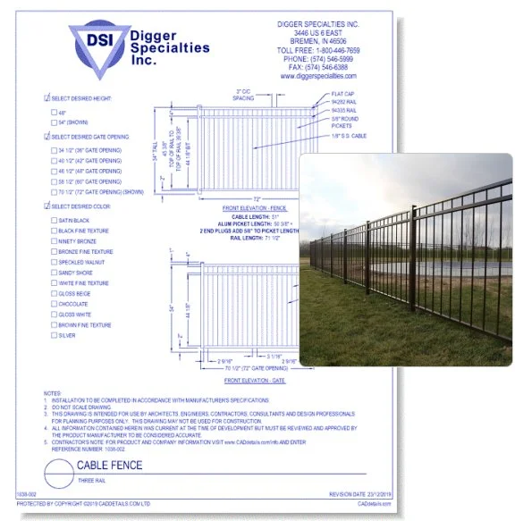 15+ CAD Drawings of Fences & Gates Perfect for Your Projects | Design ...