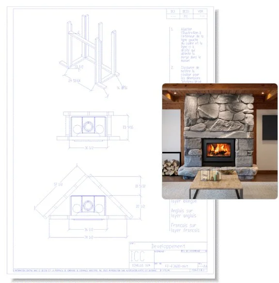 15+ Fireplace CAD Drawings to Help You Create a Warm & Ambient Evening ...