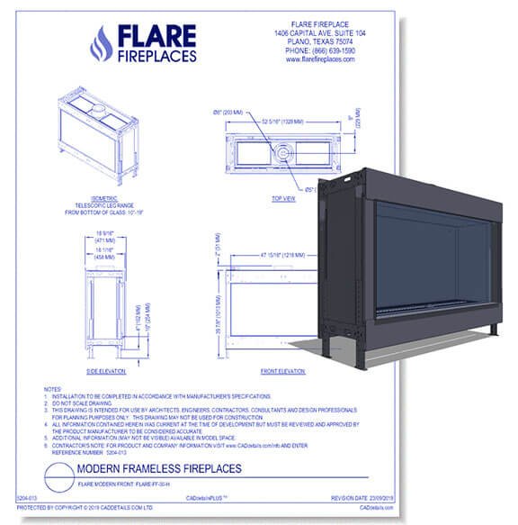 Get 20+ CAD Drawings for Designing the Ideal Fireplace for Your Project ...