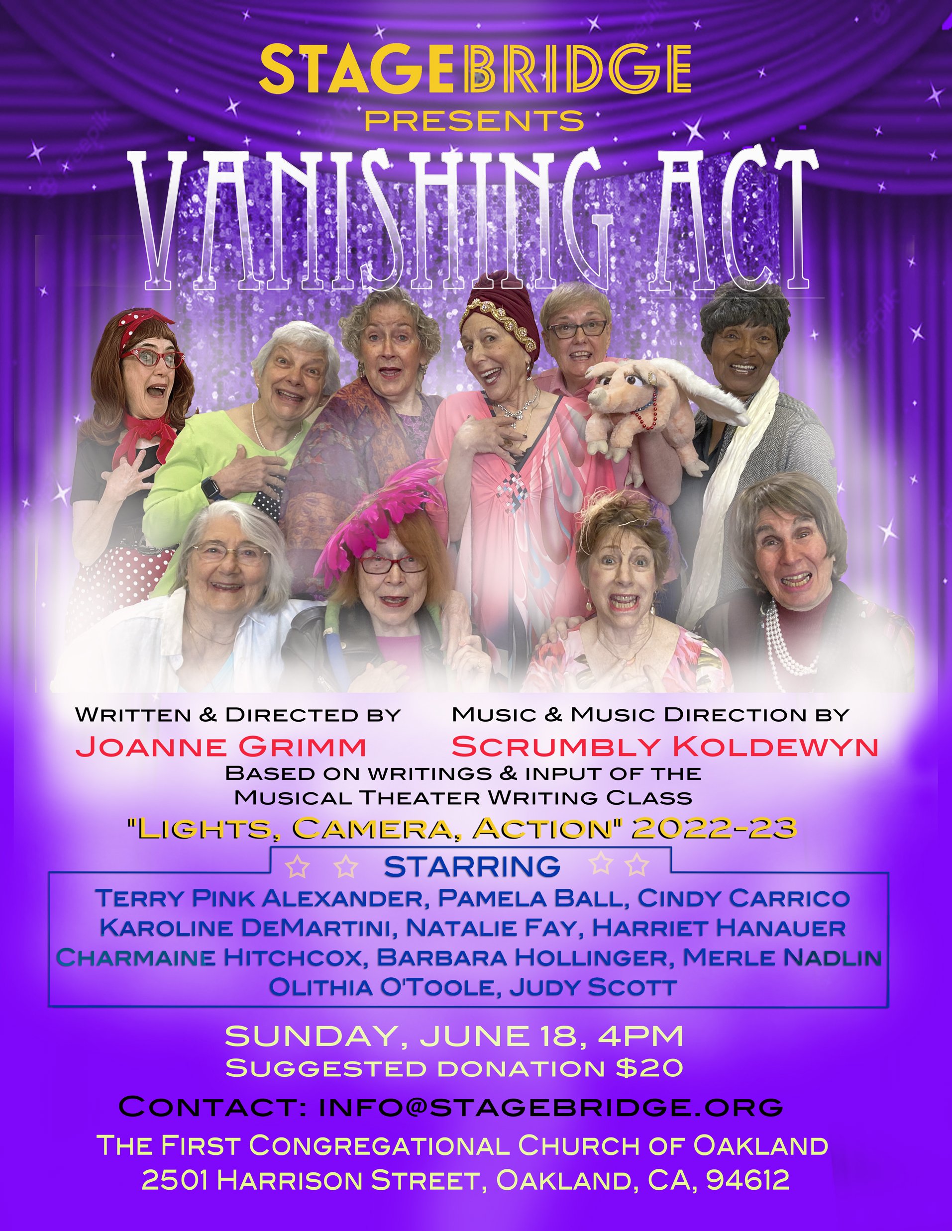 Stagebridge Presents: Vanishing Act — Stagebridge