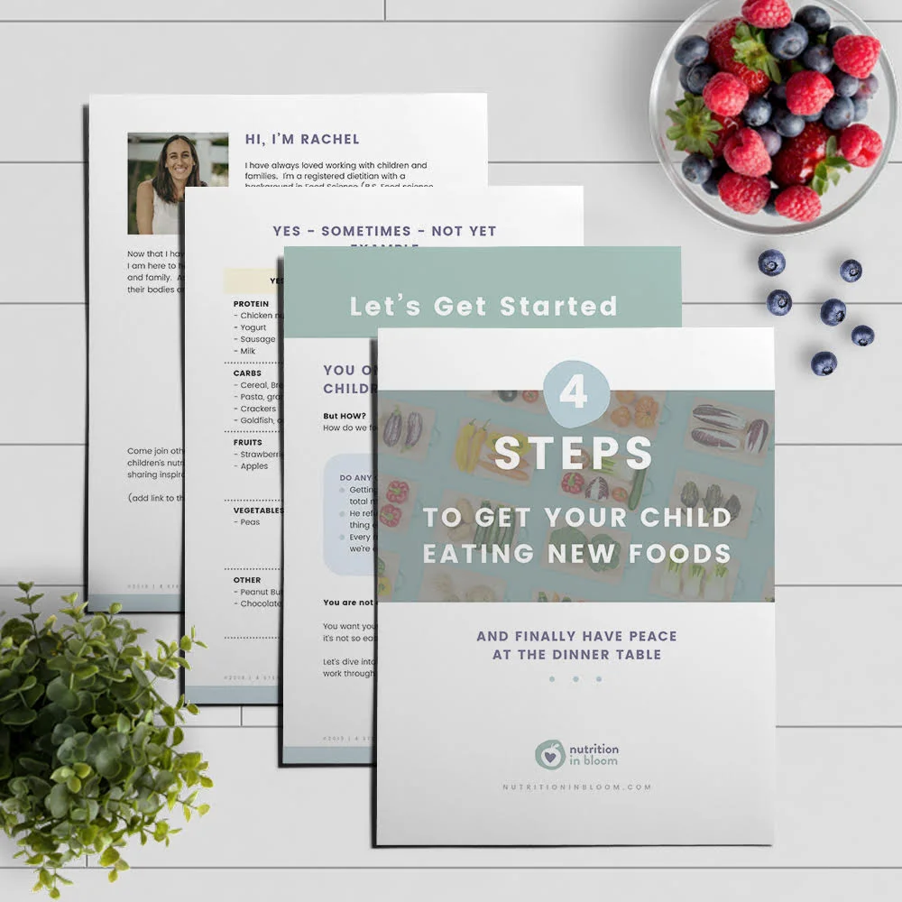 How to get your child to try new foods — Nutrition in Bloom | Childhood ...