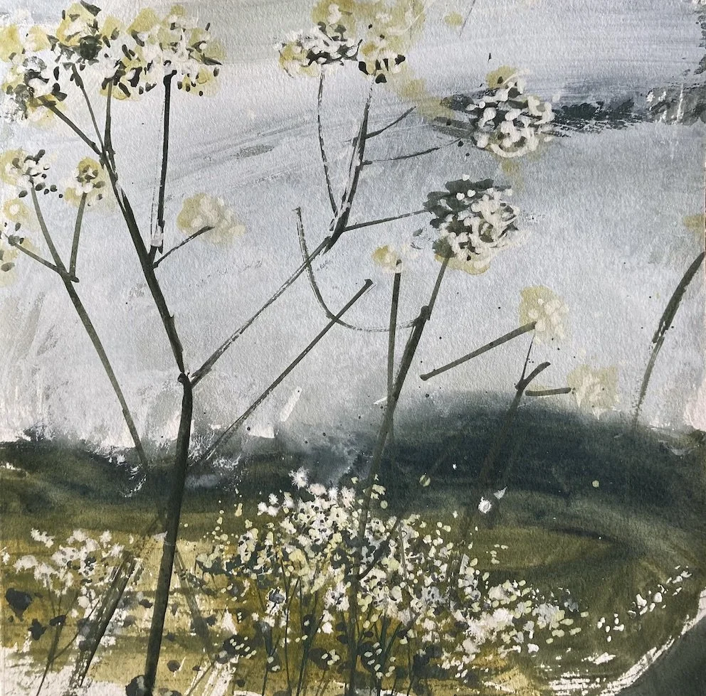 SOFT SUMMER RAIN 23 X 23 CMS — Jane Askey Artist