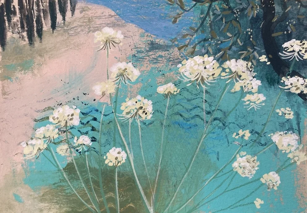 WILDFLOWERS AND WILD SWIMS 14.5 X 21 CMS — Jane Askey Artist