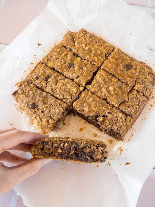Choc Chip Banana Oat Slice — Influencer Inspired Recipes