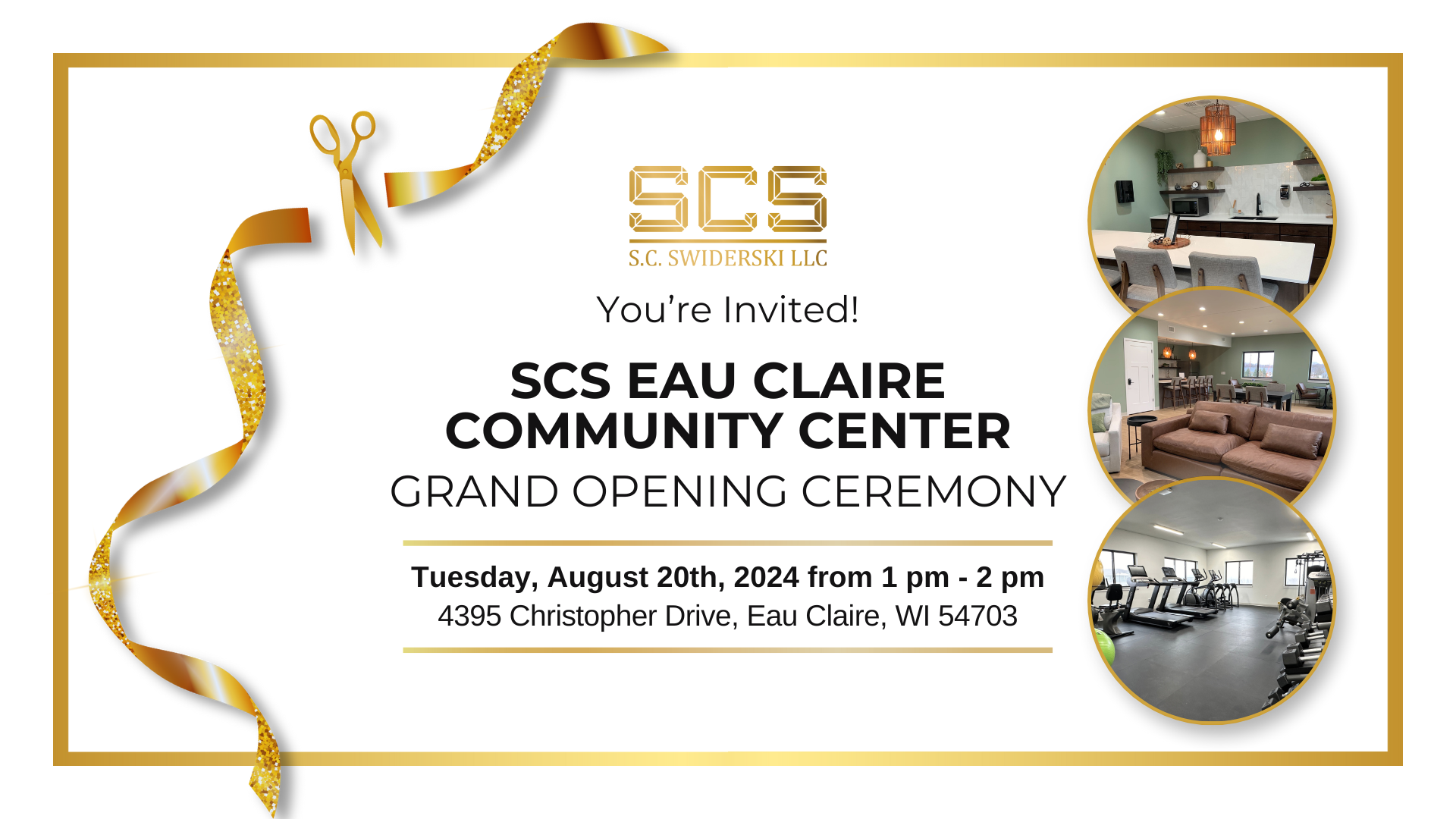 SCS Eau Claire Community Center Grand Opening Ceremony! — SCS Events ...