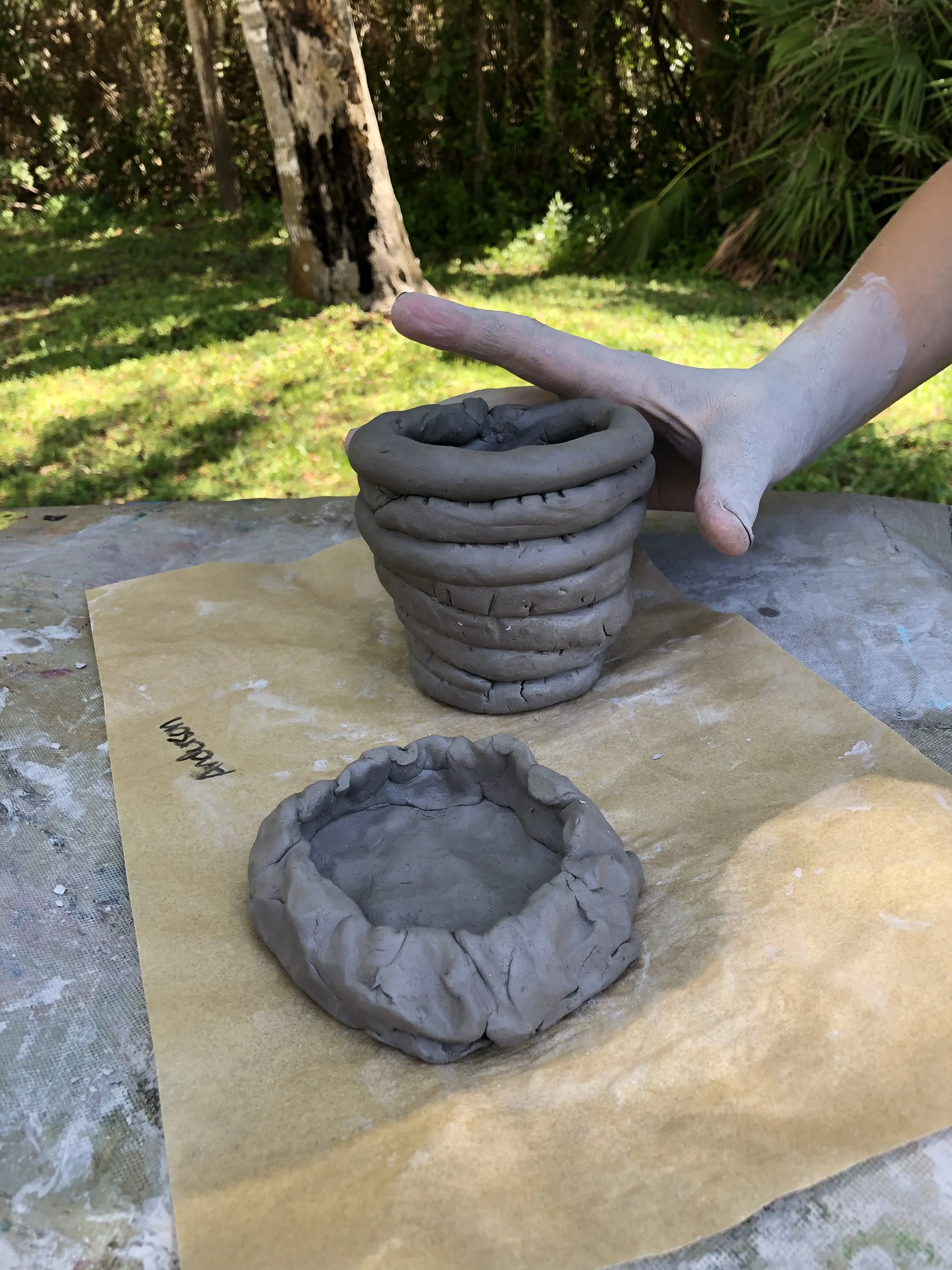 Clay Day! Coil Pot. Working with Air Dry Clay — mamalife.love