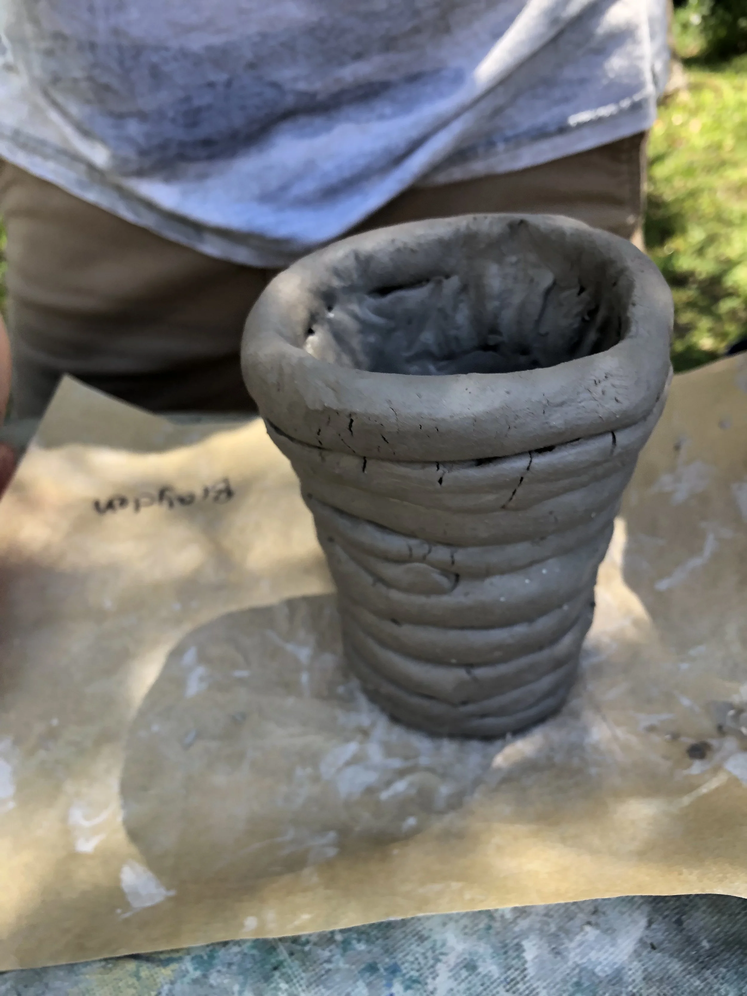 Clay Day! Coil Pot. Working with Air Dry Clay — mamalife.love