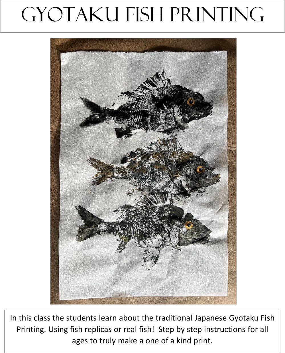 Gyotaku Fish Printing, Japanese Fish Printing — Halo