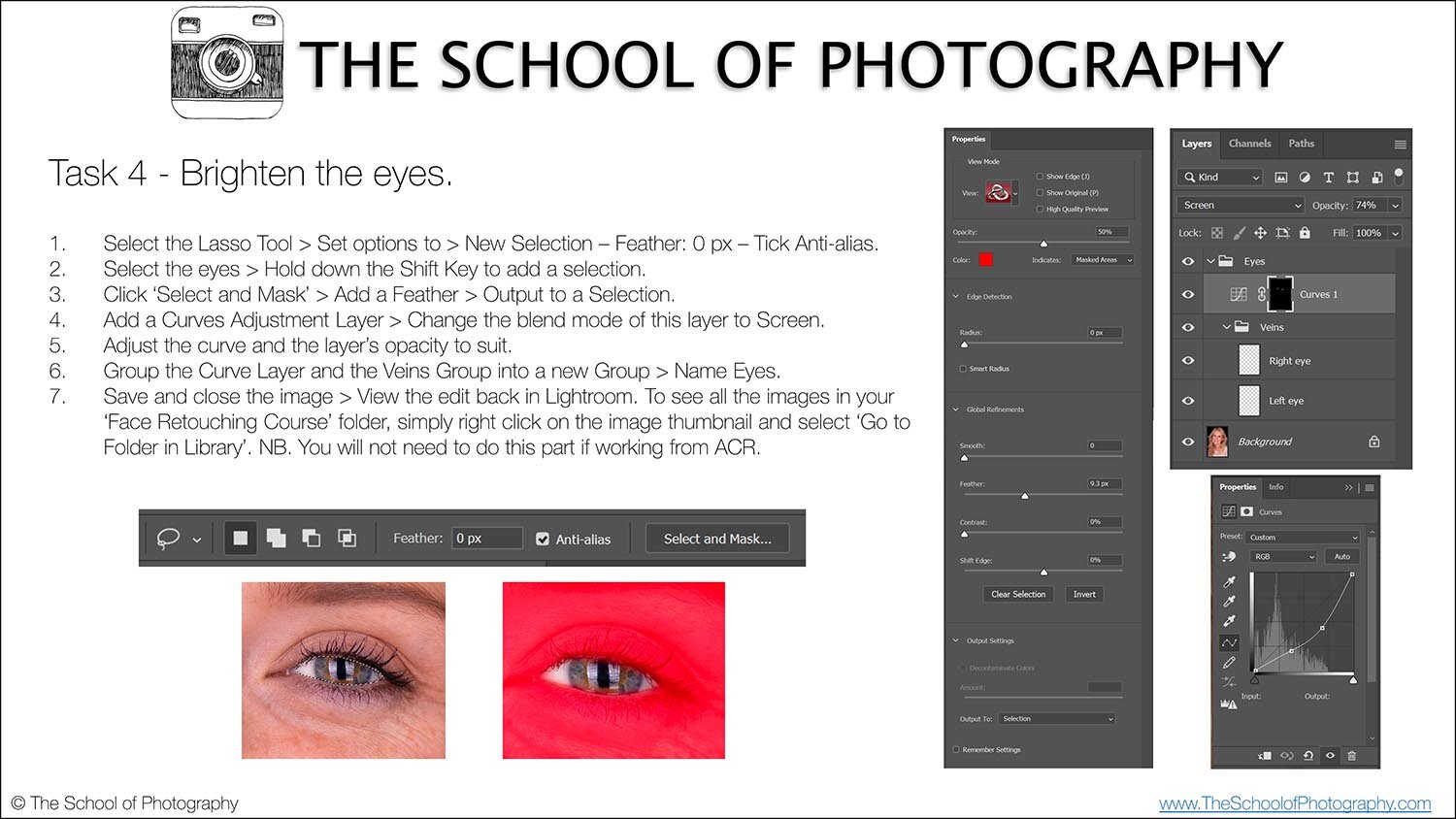 Portrait Retouching Course — The School of Photography - Courses ...