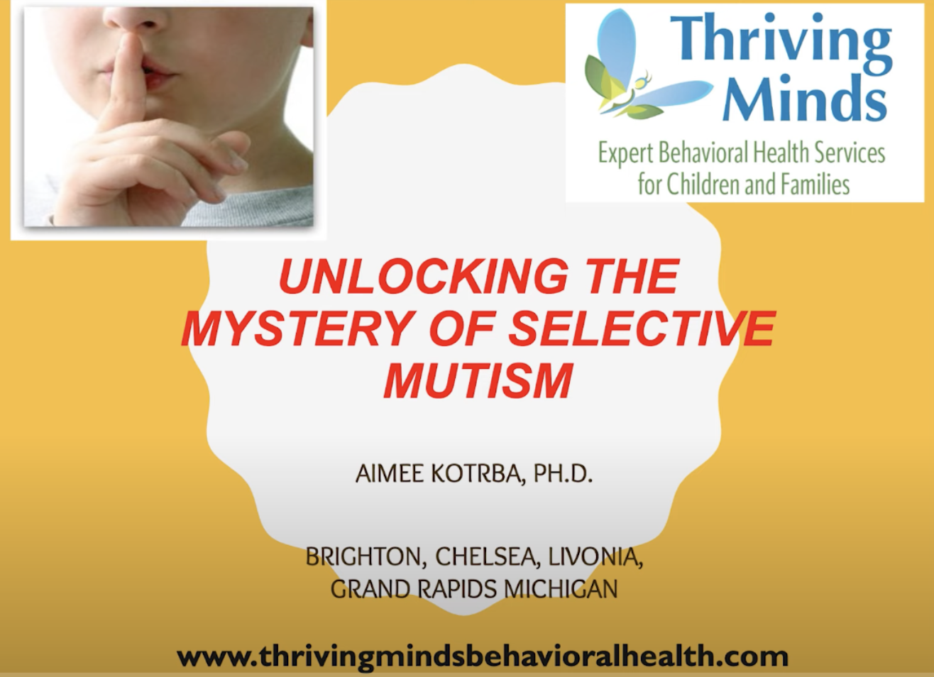 Selective Mutism Resources — Thriving Minds