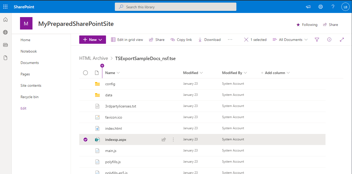 Sharing with SharePoint: Update — Teamstudio