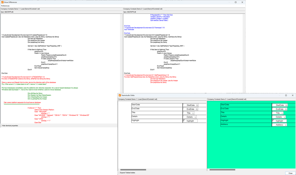 New Delta Feature in Domino 12.0.1 Provides Basic Differencing Capability — Teamstudio