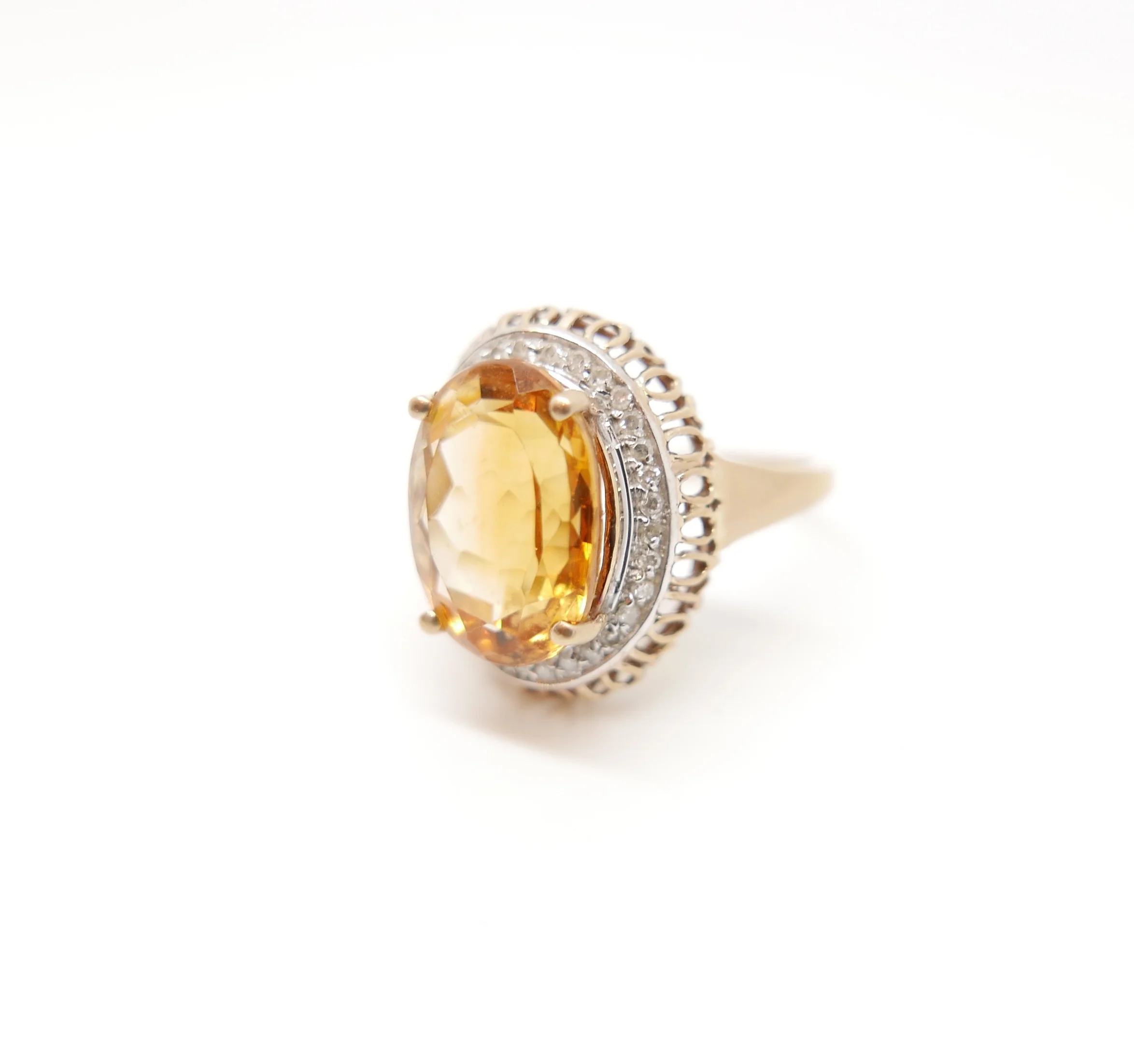 Large 9ct Gold Cocktail Ring — Antique Jewellery Boutique | Vintage ...